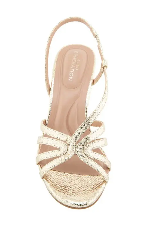 Bcbgmaxazria Jewlee Slingback Sandal - Platino