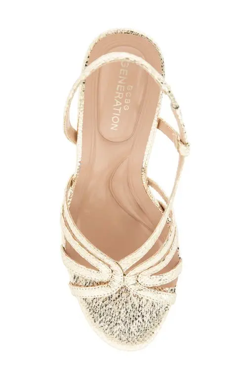 Bcbgmaxazria Jewlee Slingback Sandal - Platino