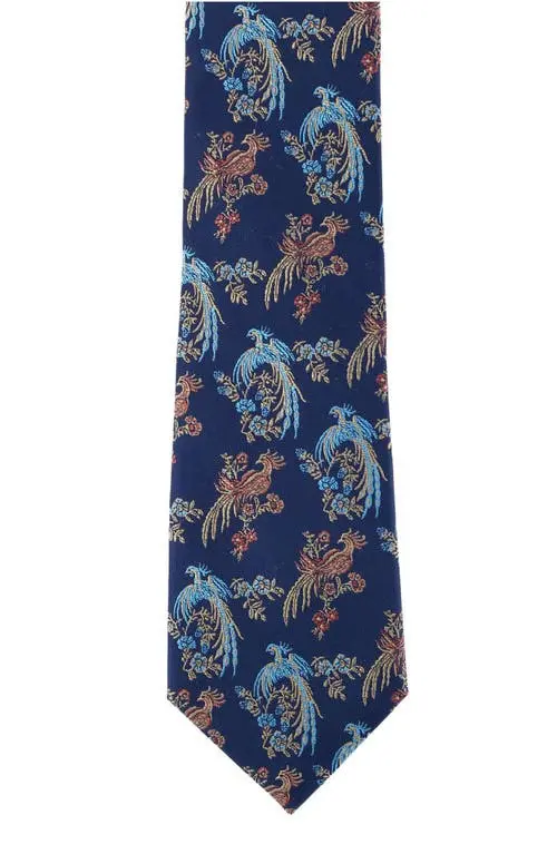 Trafalgar Birds Of Prosperity Silk Neck Tie