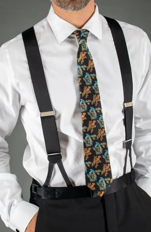 Trafalgar Silk Neck Tie With Bird Motif