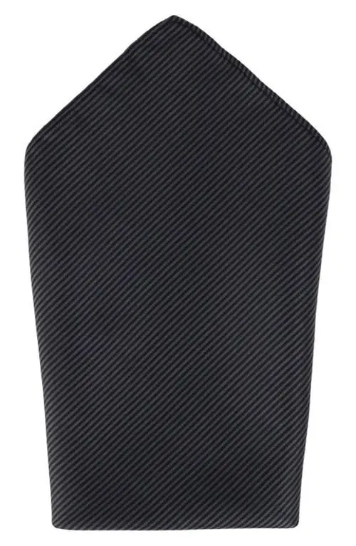 Trafalgar Leyton Stripe Silk Pocket Square