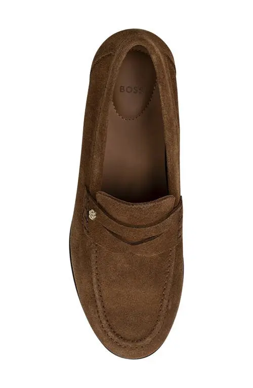 BOSS Jadey Suede Penny Loafer