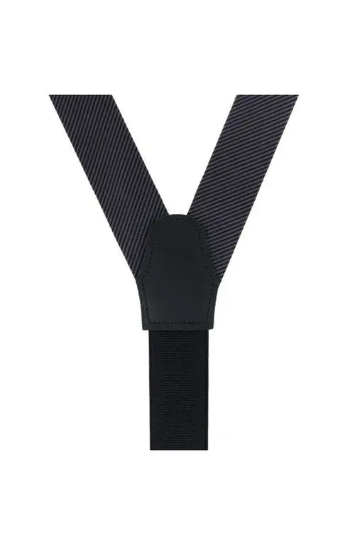 Trafalgar Leyton Diagonal Stripe Silk Suspenders
