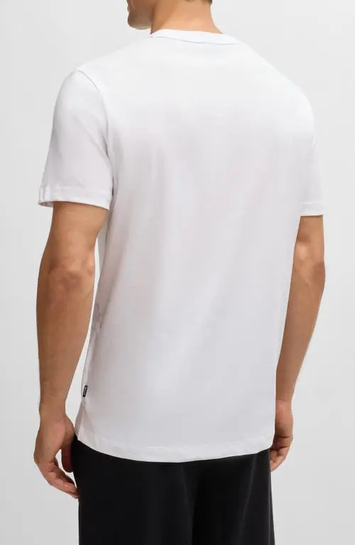 BOSS Thompson Solid Cotton T-shirt - White