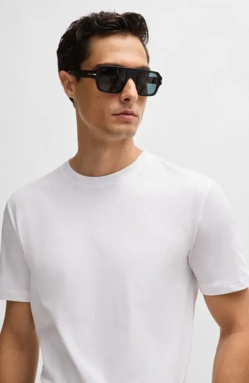 BOSS Thompson Solid Cotton T-shirt - White