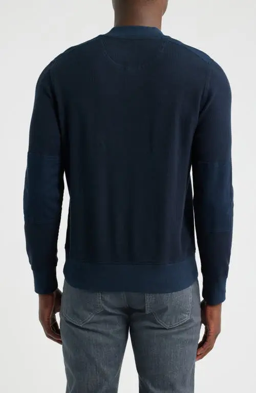 Brooks Brothers Waffle Stitch Stretch Cotton & Wool Henley