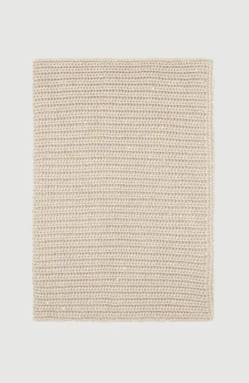 Brunello Cucinelli Cashmere And Silk Dazzling Rib Knit Neck Warmer - Beige