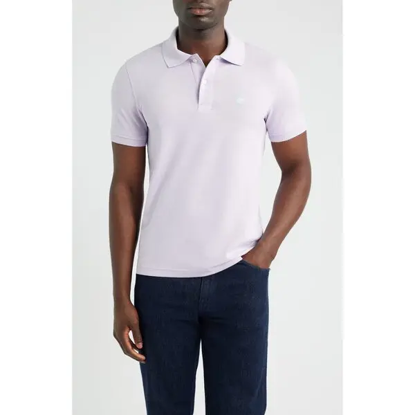 Brooks Brothers Stretch Supima® Cotton Piqué Polo - Purple Heather