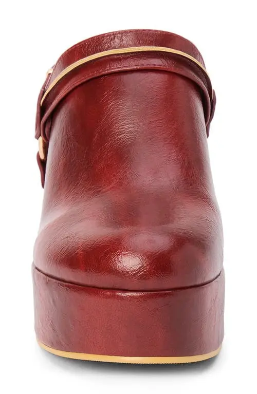 Matisse Sawyer Block Heel Platform Clog - Brick