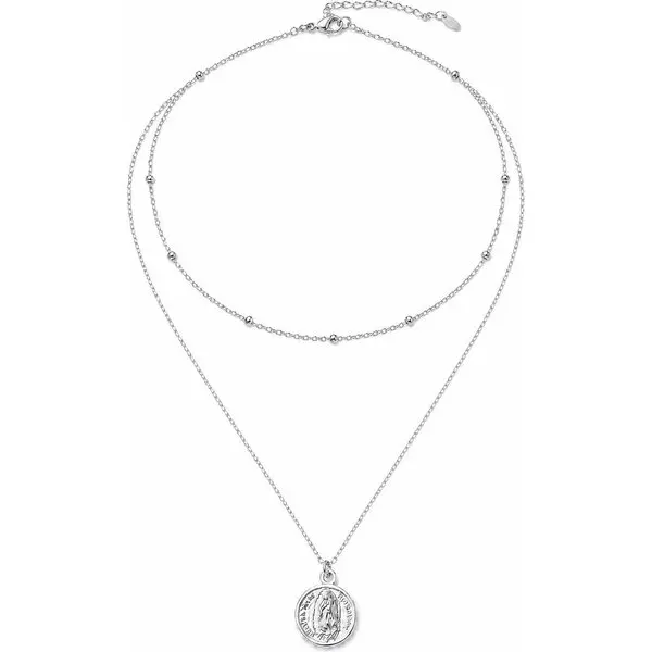 Argento Vivo Guadalupe Double Layer Necklace - Silver