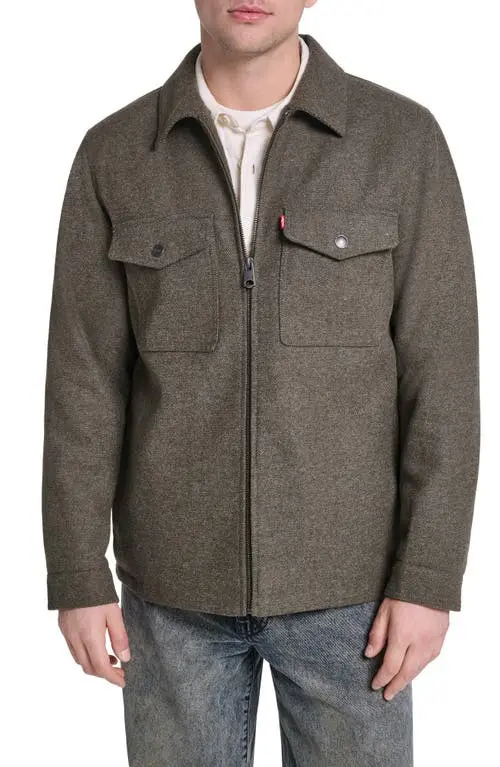 LEVI'S Zip Front Shacket - Olive