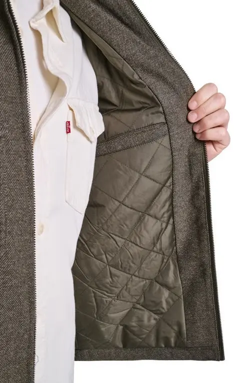 LEVI'S Zip Front Shacket - Olive