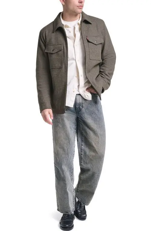 LEVI'S Zip Front Shacket - Olive