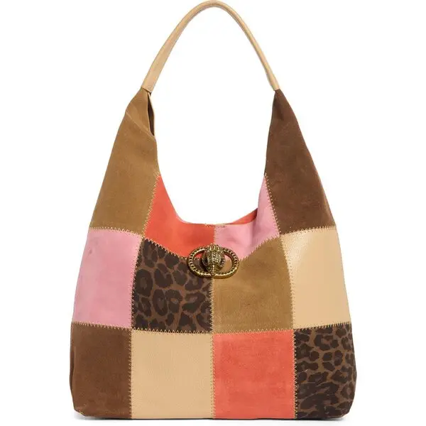 Kurt Geiger Medium Chelsea Slouch Hobo Bag - Beige Multi