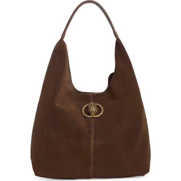 Kurt Geiger Medium Chelsea Slouch Hobo Bag - Dark Brown