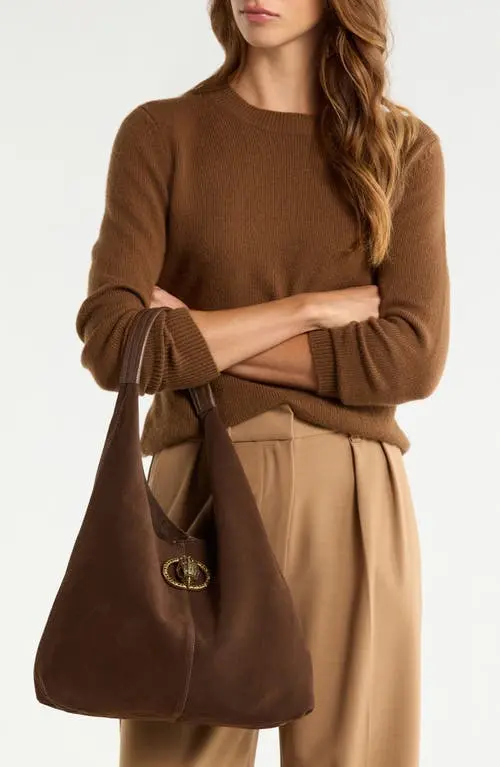 Kurt Geiger Medium Chelsea Slouch Hobo Bag - Dark Brown