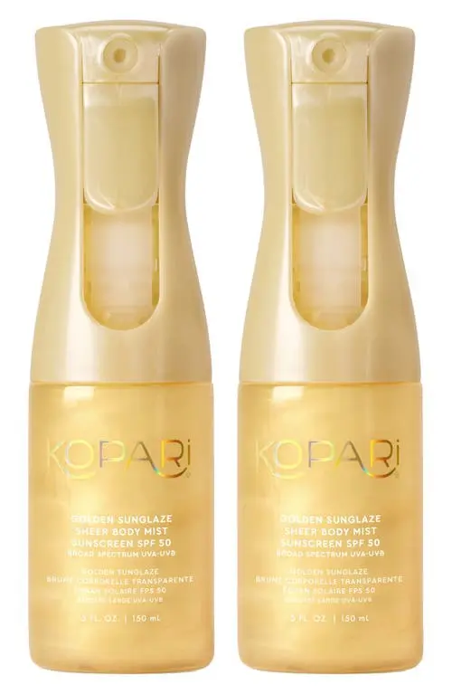 KOPARI BEAUTY Golden Sunglaze Sheer Body Mist Spf 50 Duo $78 Value - No Color
