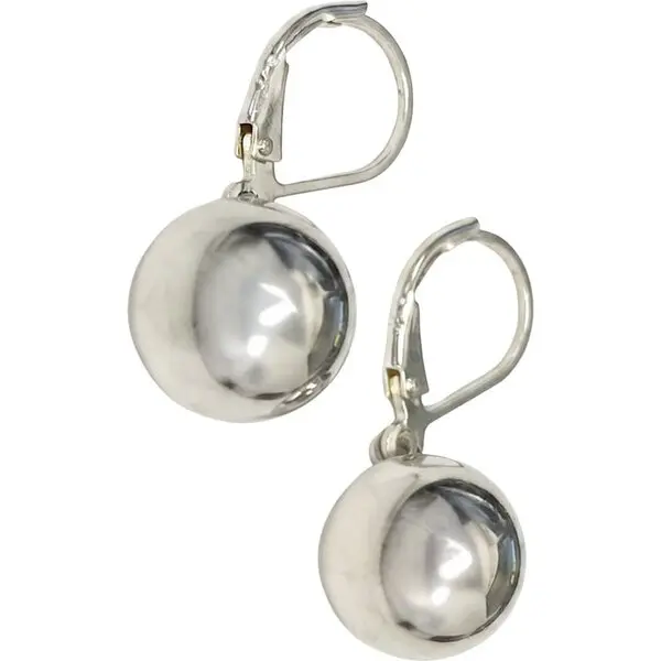 Argento Vivo Ball Drop Earrings - Silver