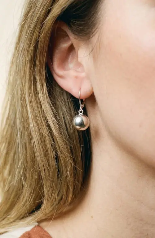 Argento Vivo Ball Drop Earrings - Silver
