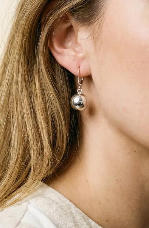 Argento Vivo Ball Drop Earrings - Silver