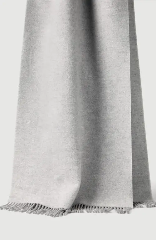 Brunello Cucinelli Hooded Wool And Cashmere Knit Scarf - Light Grey