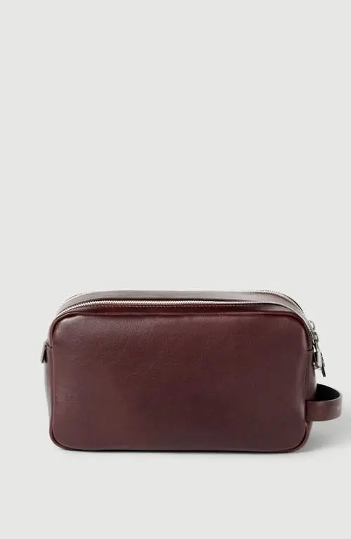 Brunello Cucinelli Calfskin Beauty Case With Double Zipper