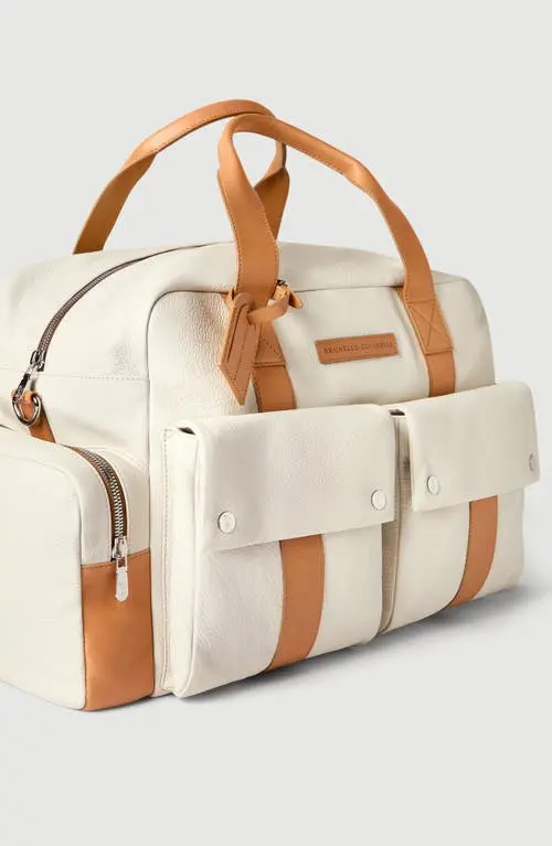 Brunello Cucinelli Grained Calfskin Leisure Bag