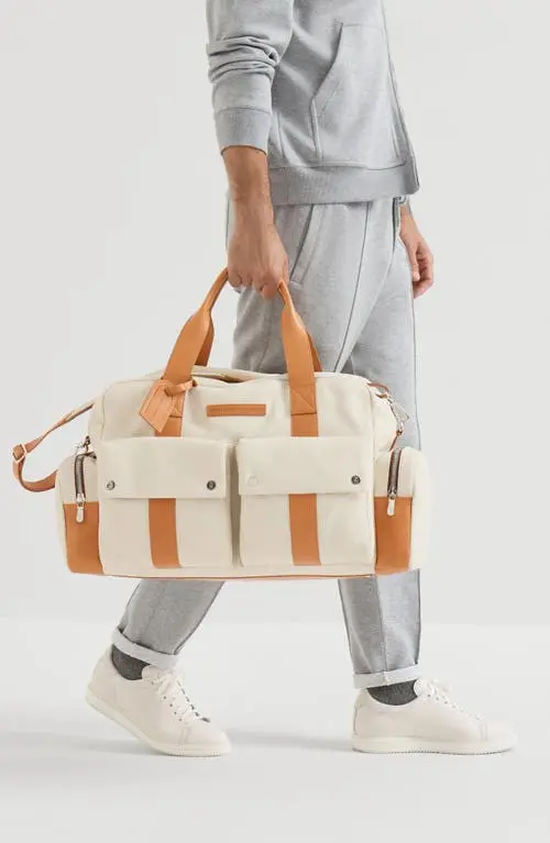 Brunello Cucinelli Grained Calfskin Leisure Bag
