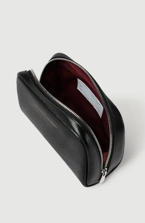 Brunello Cucinelli Brushed Leather Slim Beauty Case