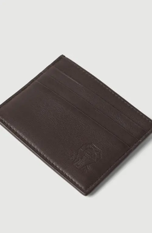 Brunello Cucinelli Smooth Calfskin Card Holder