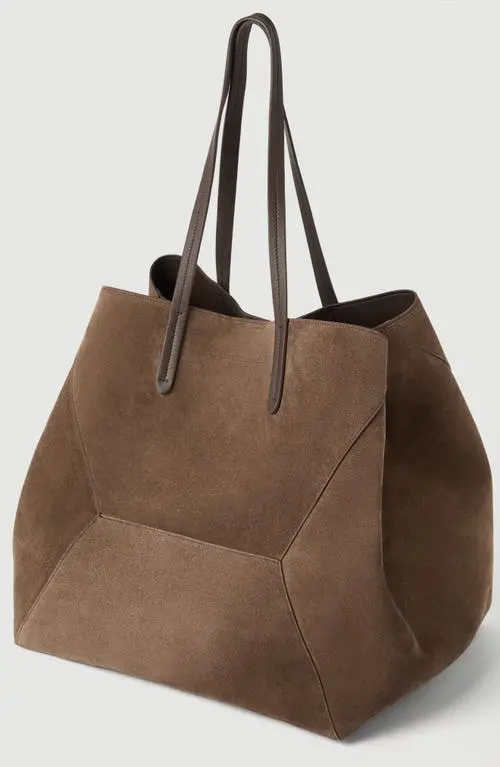 Brunello Cucinelli Suede Tote Bag With Monili