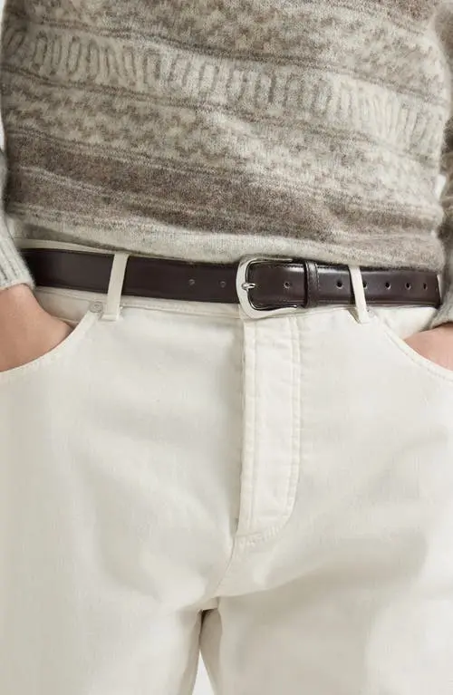 Brunello Cucinelli Calfskin Belt - Brown