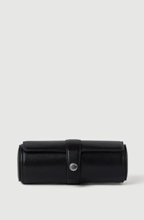 Brunello Cucinelli Brushed Leather Watch Box - Black