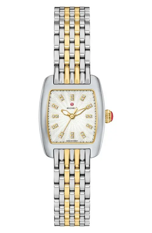 Michele Urban Petite 2-tone Bracelet Watch - Two Tone