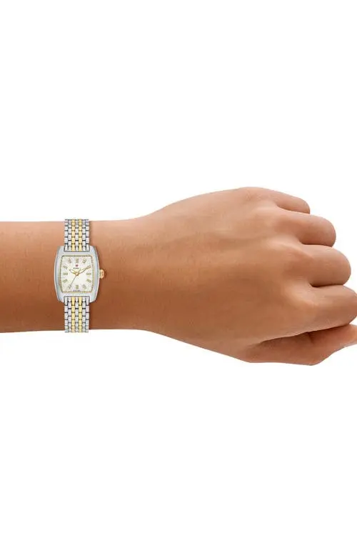 Michele Urban Petite 2-tone Bracelet Watch