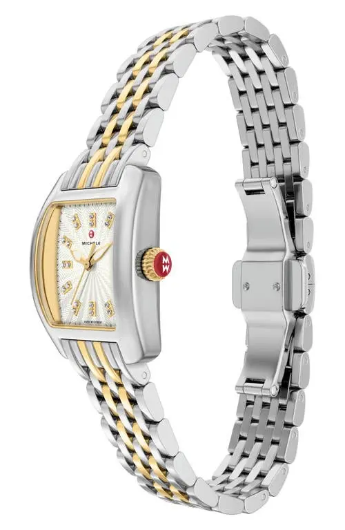 Michele Urban Petite 2-tone Bracelet Watch