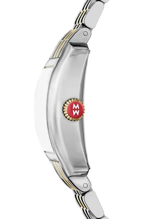 Michele Urban Petite 2-tone Bracelet Watch