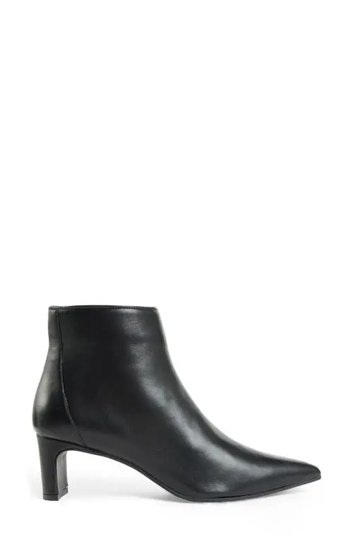 Bruno Magli Fiama Pointed Toe Bootie - Black Leather