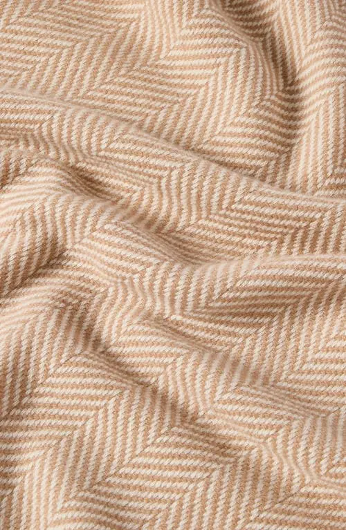 Brunello Cucinelli Cashmere Chevron Scarf - Beige