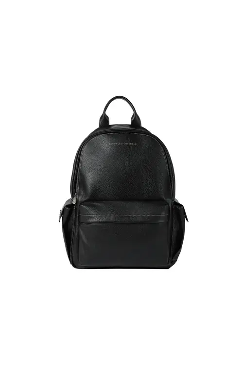 Brunello Cucinelli Grained Calfskin Travel Backpack