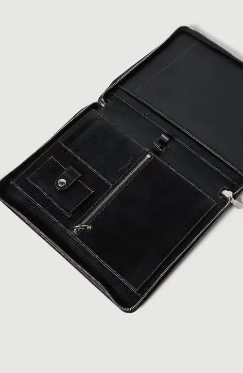 Brunello Cucinelli Grained Calfskin Document Holder