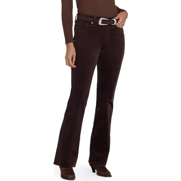 NYDJ Brooklyn Bootcut Corduroy Pants - Bitter Chocolate