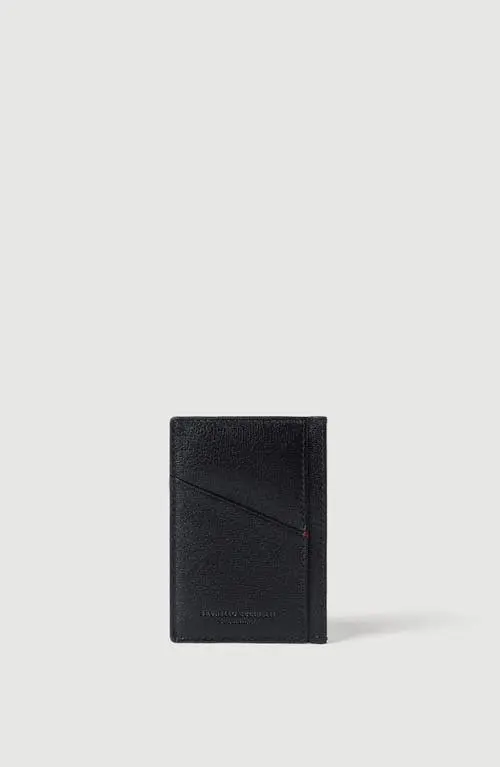 Brunello Cucinelli Brushed Leather Card Holder