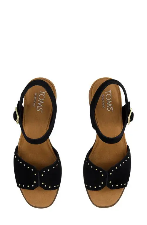 Toms Eloise Block Heel Sandal - Black
