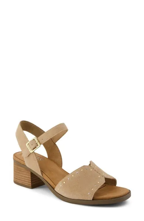 Toms Eloise Block Heel Sandal - Medium Beige