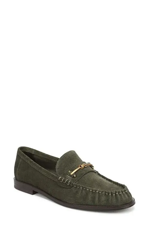 Nordstrom Sylvie Leather Loafer - Olive Milli