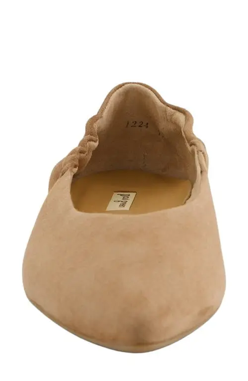 Paul Green Elly Pointed Toe Flat - Nut Suede