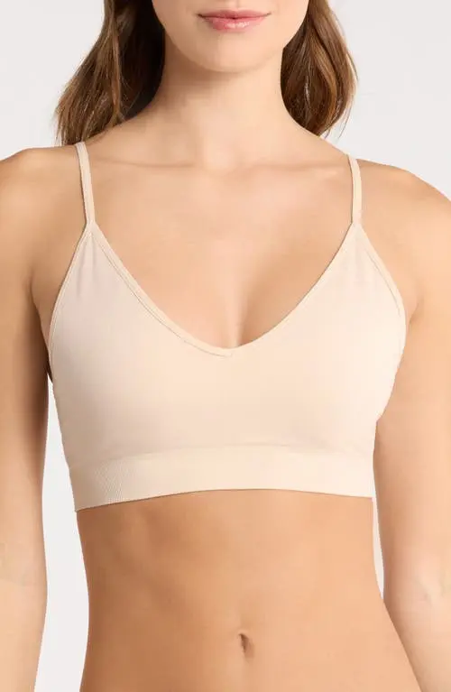 Nordstrom Seamless Bralette - Beige Smoke