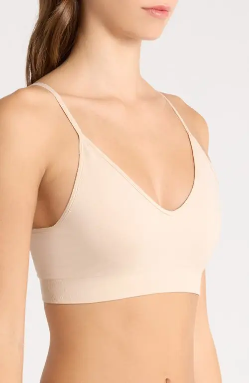 Nordstrom Seamless Bralette - Beige Smoke