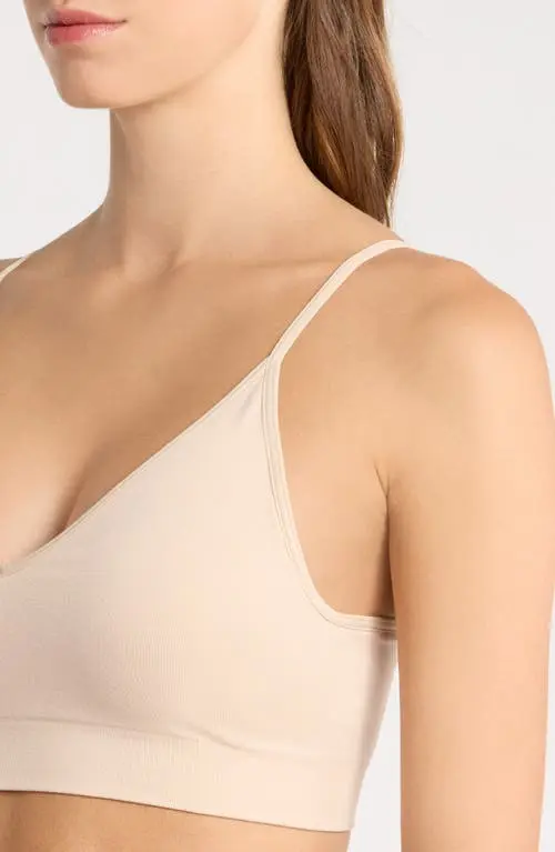 Nordstrom Seamless Bralette - Beige Smoke